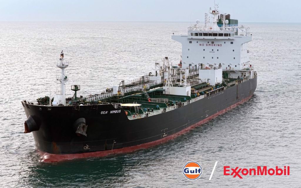 First time in history: a 30,000-ton tanker owned by Gulf, loaded at an ...
