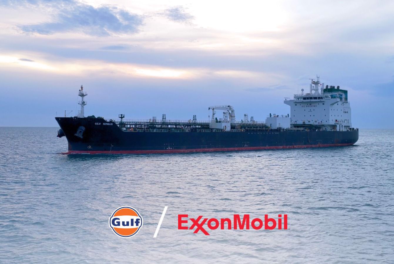 First time in history: a 30,000-ton tanker owned by Gulf, loaded at an ...